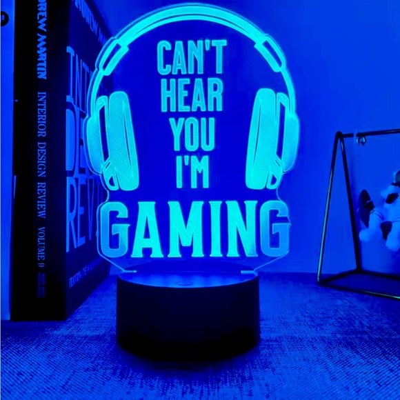 unbranded | Other | 3d Headphones Gamer Themed Color Changing Table ...